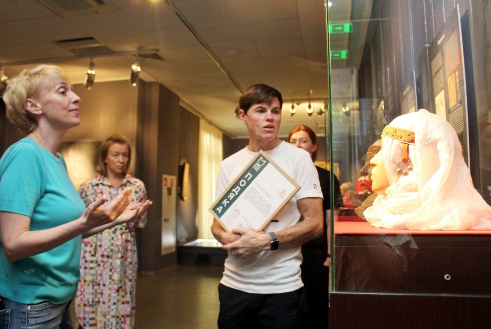 Williams gifted with a piece of Ukrainian History. - Craig Williams